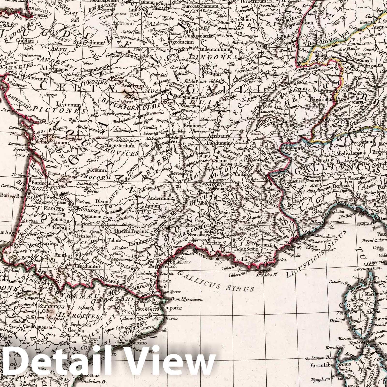Historic Map : Rome, Roman Empire, Europe Orbis Romani, pars occidenta ...