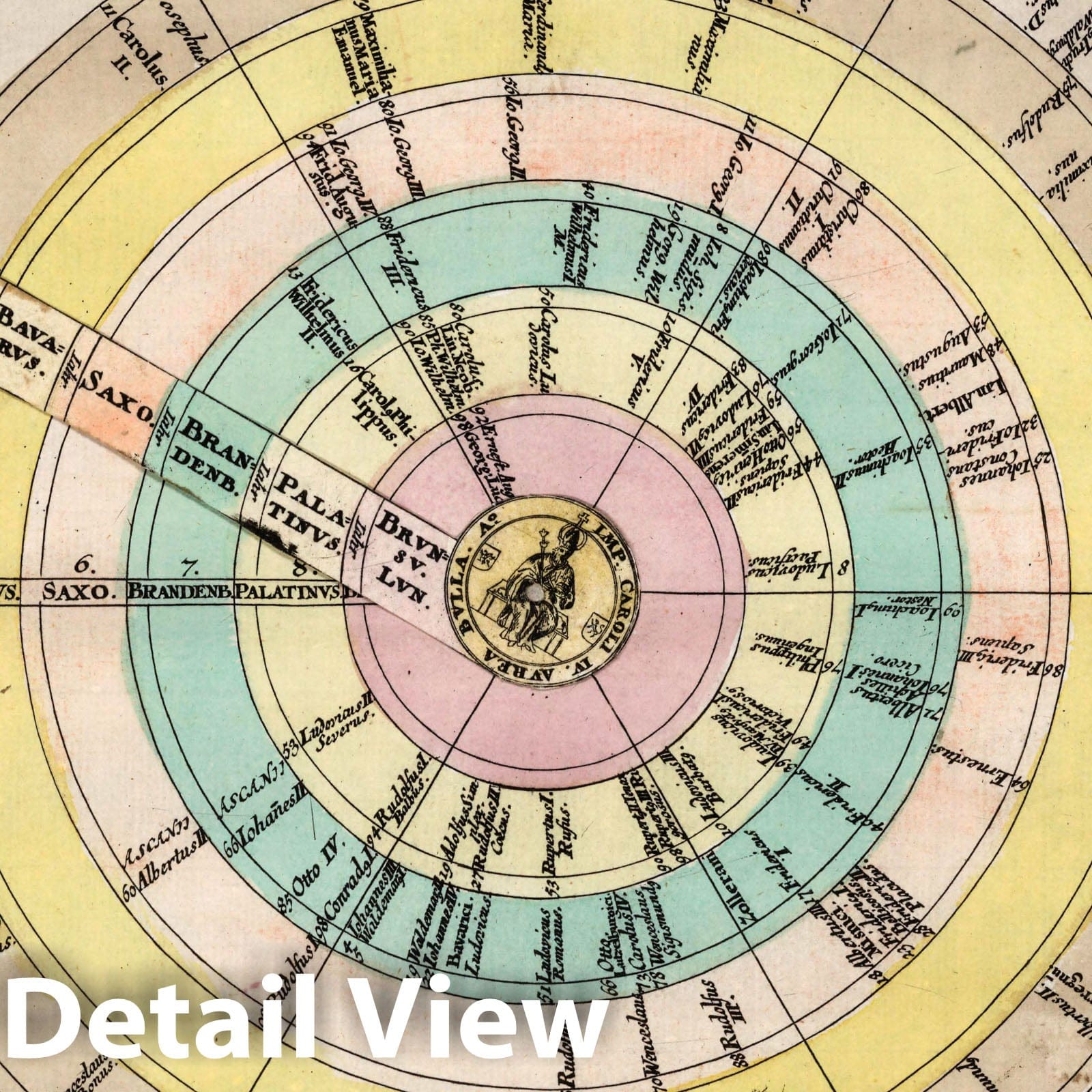 Historic Map : Germany, Discus Cronologicus Omnium S.R.I.Electorum, 17 ...