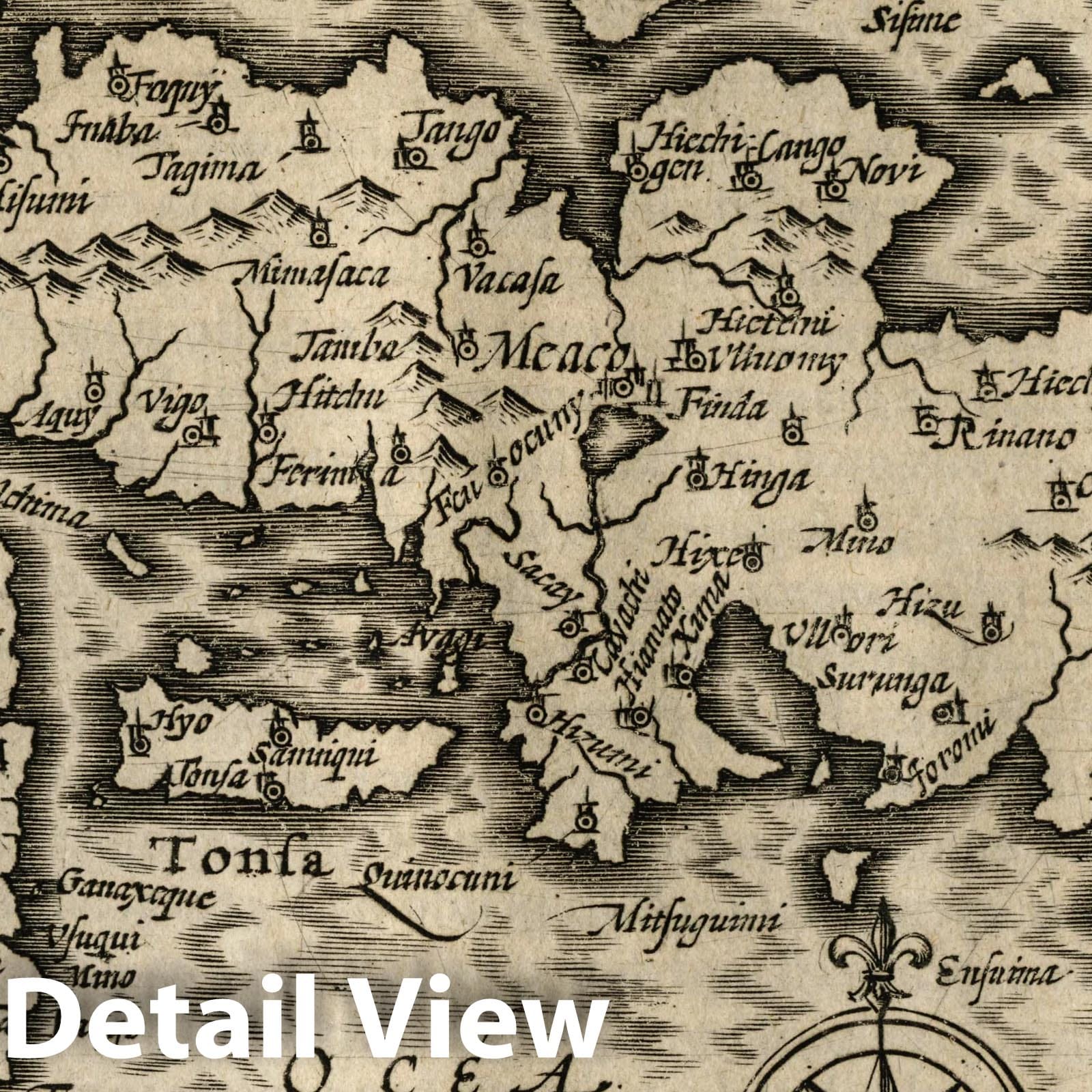 Historic Map : Japan, , Asia Iapan I. (to accompany) Atlas Minor Gerar ...