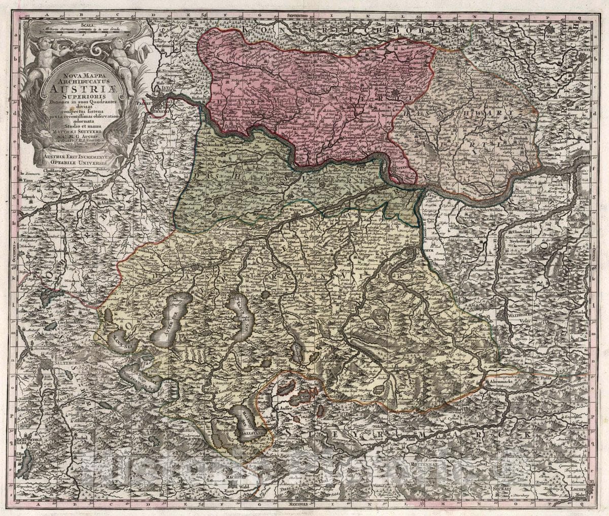 Historic Wall Map : Austria, 20. NovHistoric Mappa Archiducatus Austri ...