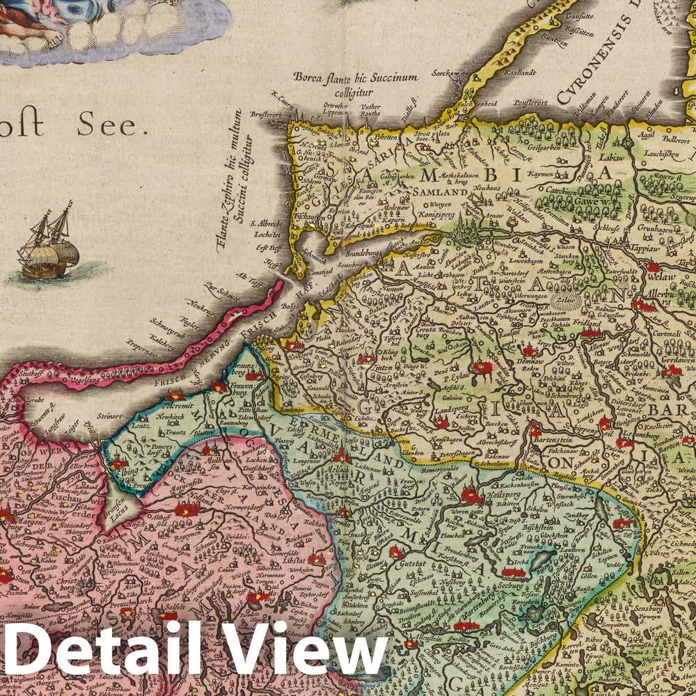Historic Map : Poland, Prussia , Germany Prvssia Accvrate Descripta, 1 ...