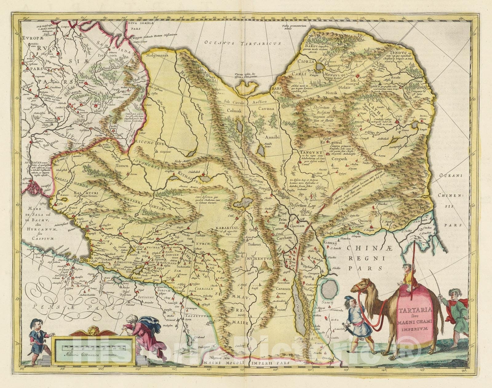 Historic Map : Tartary Tartaria sive Magni Chami Imperivm, 1665 Atlas ...