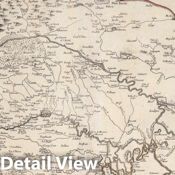 Historic Map : Trevisan (Italy) 13. Carte de Trevisan, 1776 Atlas , Vi ...