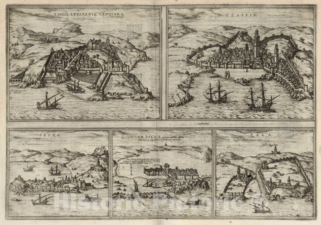 Historic Map : Tangier (Morocco), Vol I (56) Tingis (Tangier). Tzaffin ...