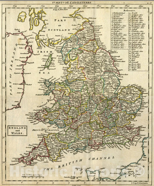Historic Map : Composite Map: England and Wales, 1763 Atlas - Vintage ...