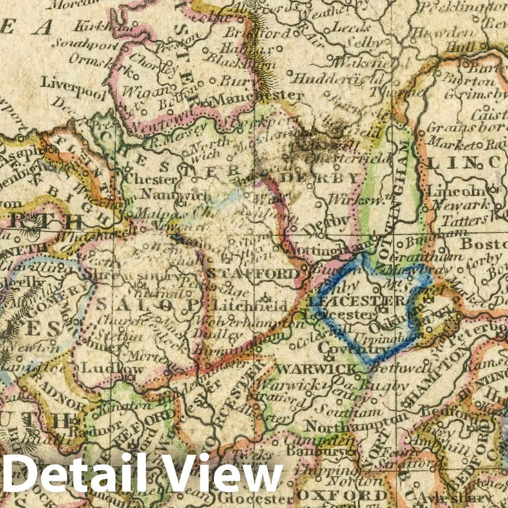 Historic Map : England, 1830 Atlas - Vintage Wall Art – Historic Pictoric