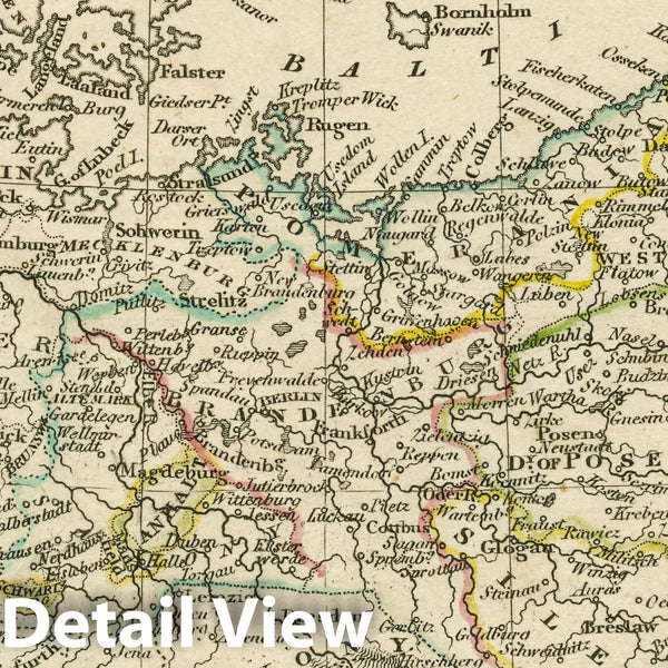 Historic Map : Prussian Dominions, 1830 Atlas - Vintage Wall Art ...