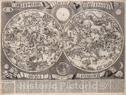 Historic Map : Planisfero del Globo Celeste Artico Antartico, 1687 Vin – Historic Pictoric