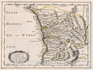 Historic Map : Congo, , Africa Royaume De Congo, L'Afriqve en plusieur ...
