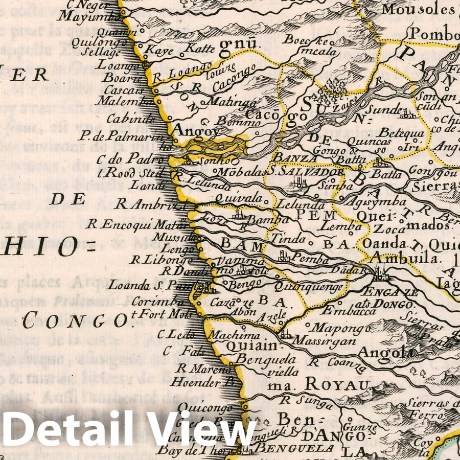 Historic Map : Congo, , Africa Royaume De Congo, L'Afriqve en plusieur ...