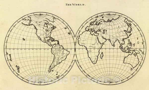 Historic Map : 1804 School Atlas - The World. E.P. del. S.I. Neele scu ...