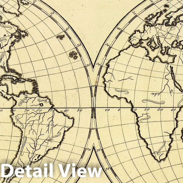 Historic Map : 1804 School Atlas - The World. E.P. del. S.I. Neele scu ...