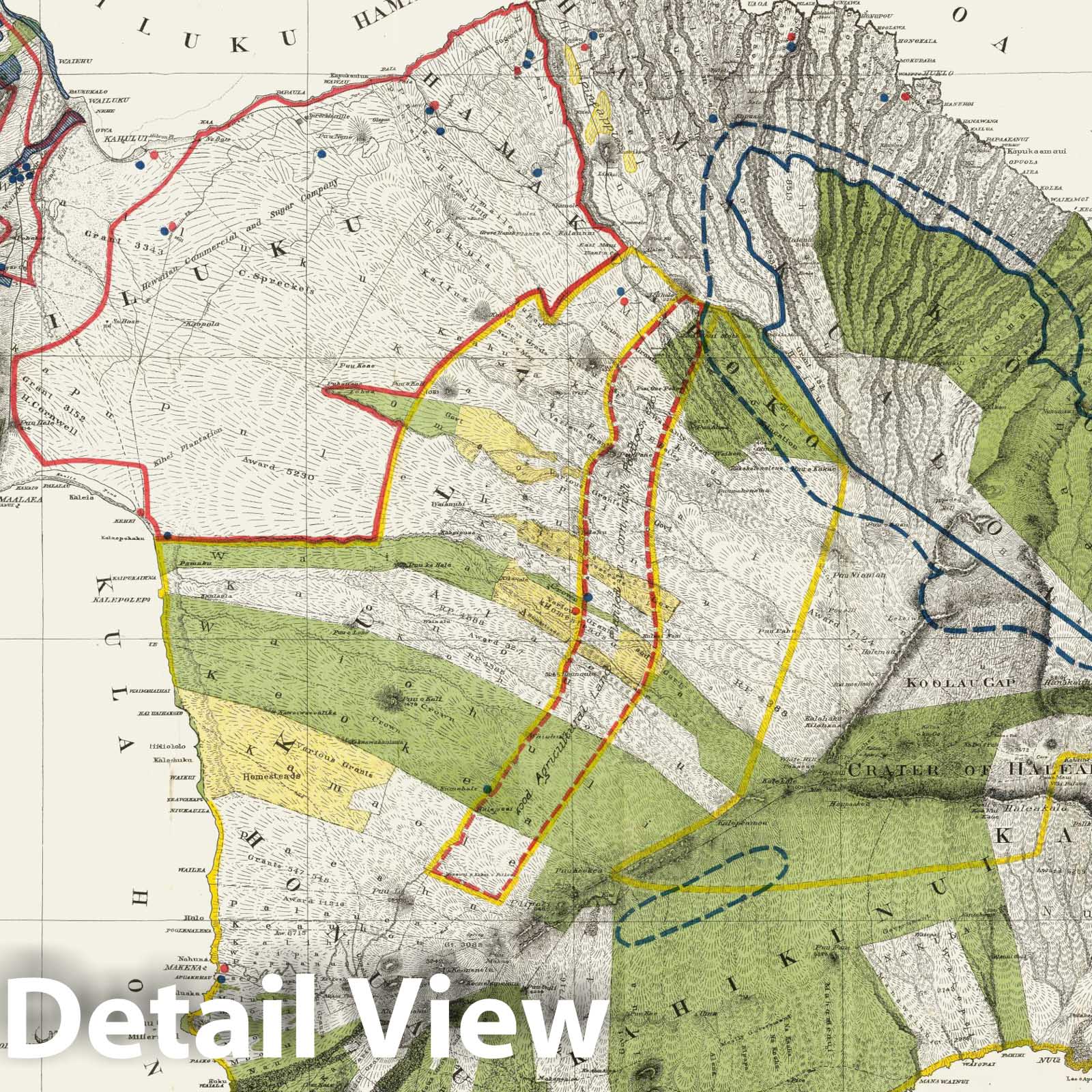 Historic Map - 1906 Maui, Hawaiian Islands. Primary Triangulation by W ...