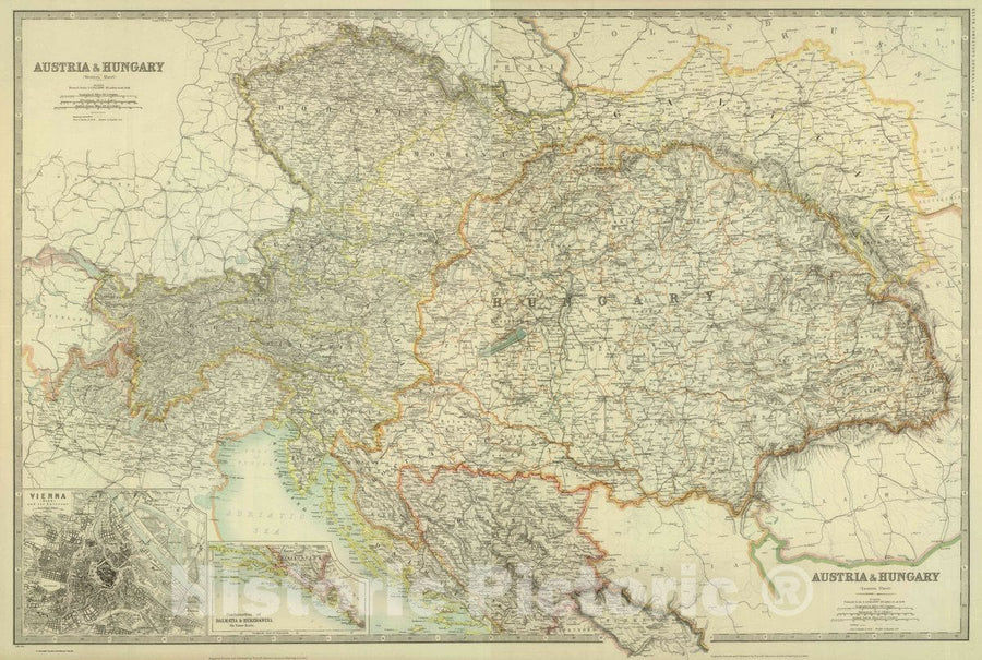Historic Map : Composite: Austro-Hungarian Monarchy, 1912 Atlas - Vint ...