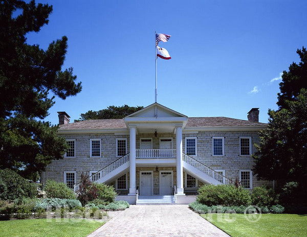 Monterey, CA Photograph - Colton Hall, built in the 1840s by Walter Co ...
