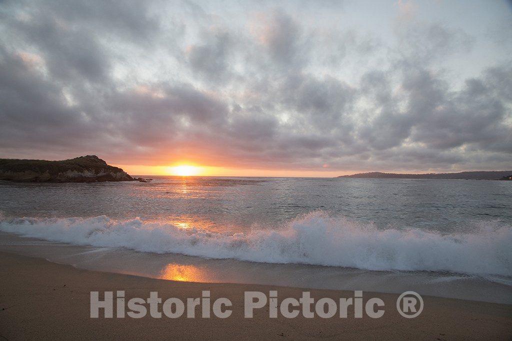 Monterey, CA Photo - Pacific Coast Sunset at Monterey, California ...