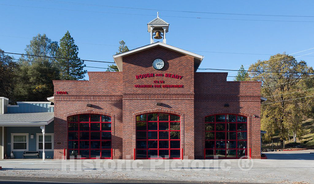 Photo - Firehouse in Rough and Ready, a Small Settlement Near Grass Va ...