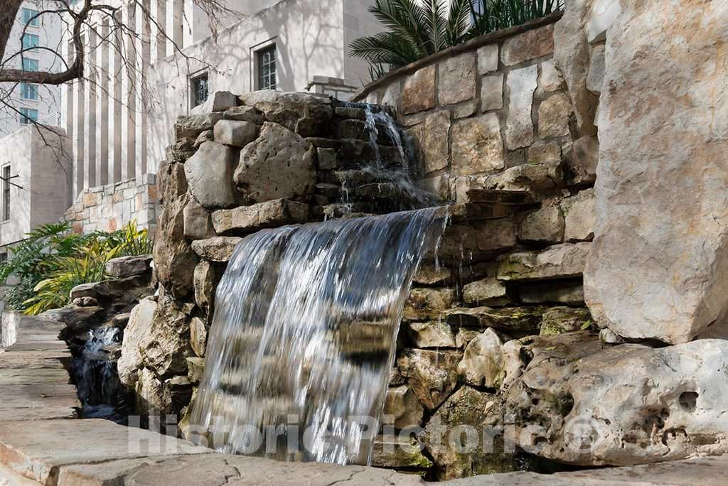 Photo- Stairway and Man Made Waterfall at The River Walk, Also Known a ...