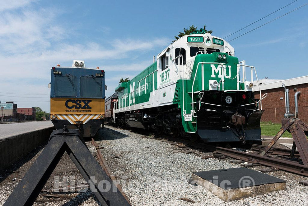 Photo - A Diesel Locomotive, Painted in The Colors and with The Symbol ...