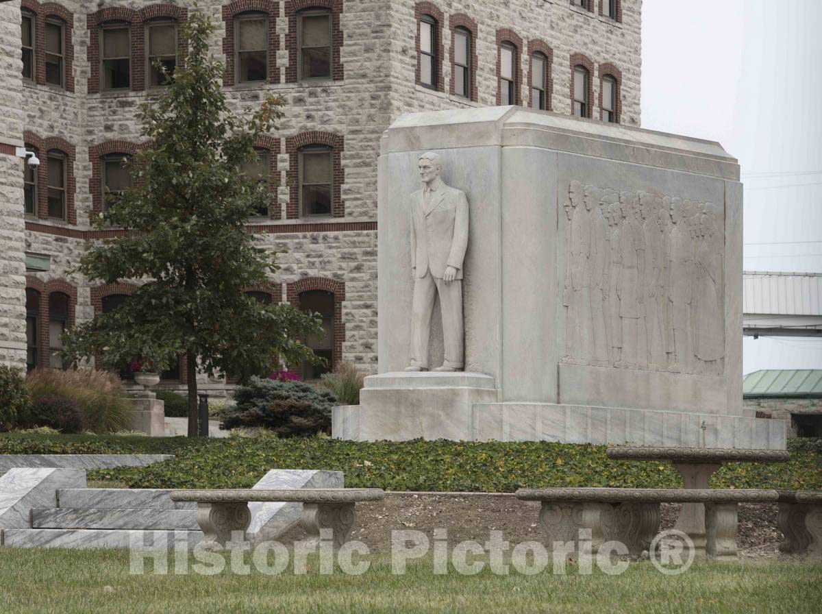 Photo- Monument to William Cooper Proctor outside the company's Ivoryd ...
