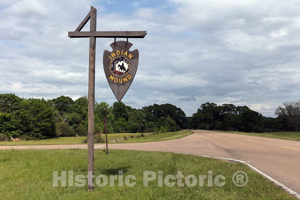 Photo - Signage for The Many Archaeological Sites Along The Natchez Tr ...