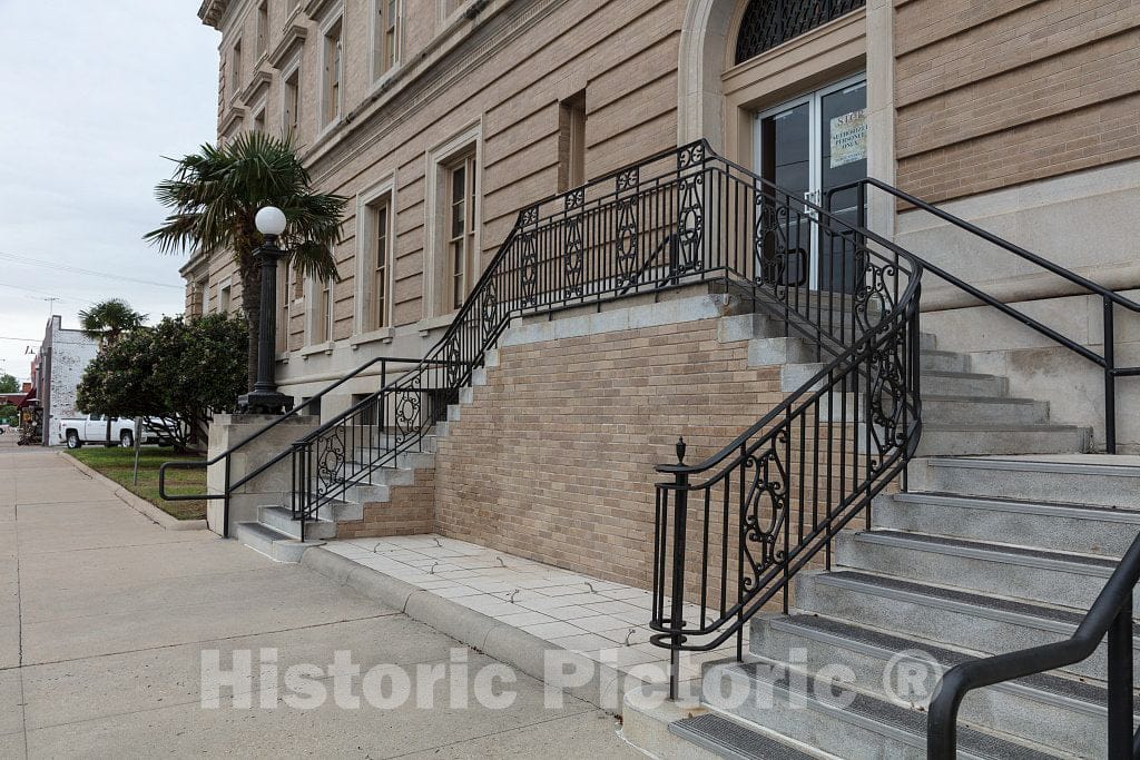 Photo - Exterior steps. The O.C. Fisher Federal Building and U.S. Cour ...