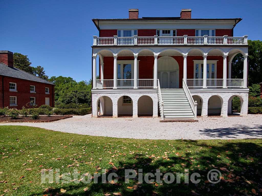Photo- Rear Entrance to The Mansion Known as The Robert Mills House in ...