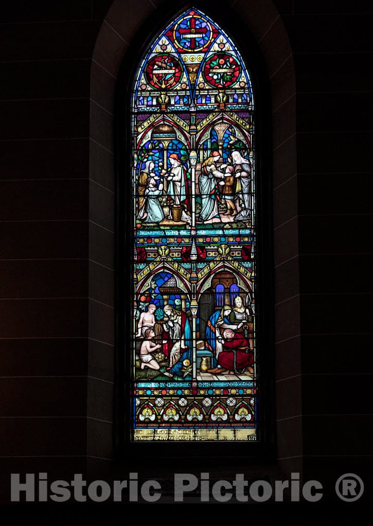 Photo- Stained Glass Window Inside Christ Episcopal Church in Raleigh ...