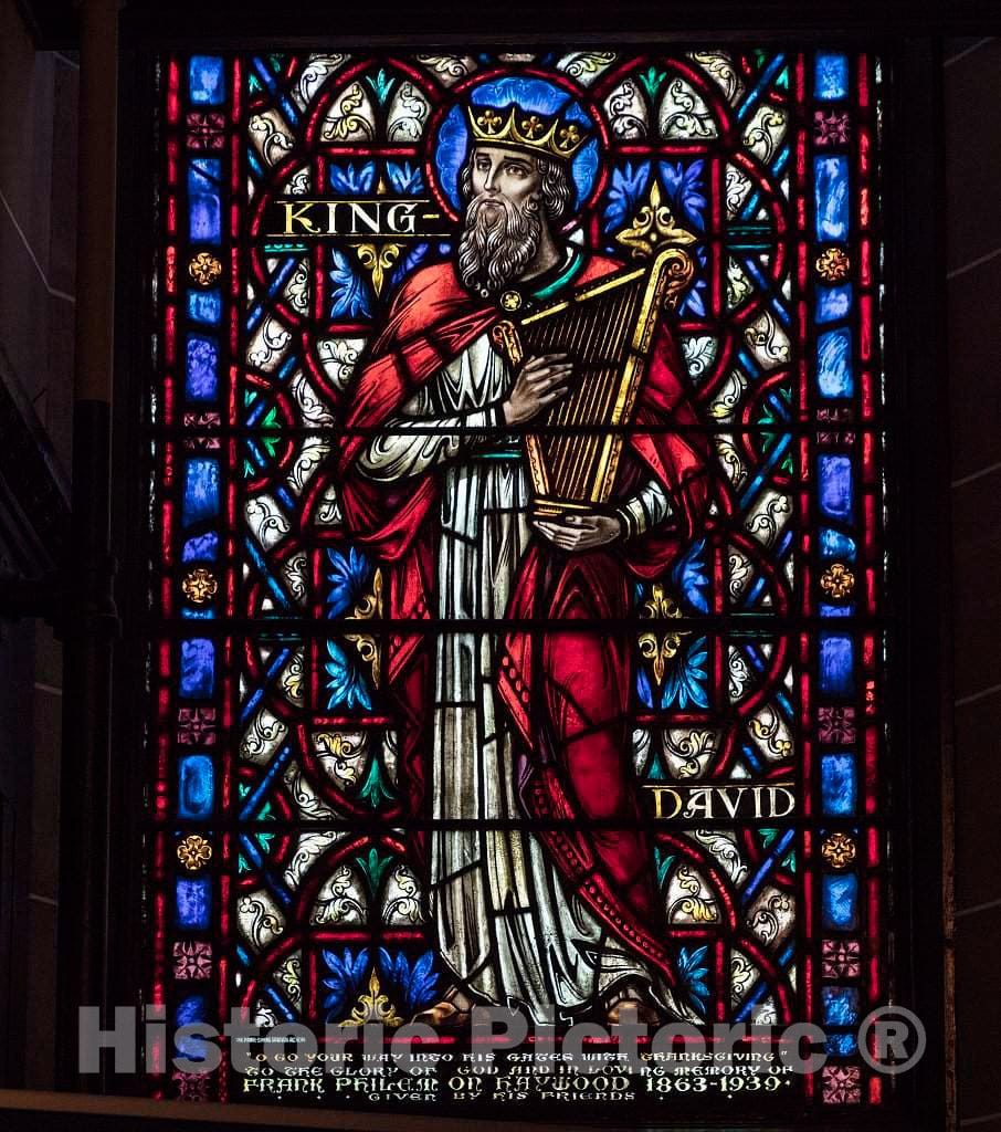 Photo- Stained Glass Window Inside Christ Episcopal Church in Raleigh ...