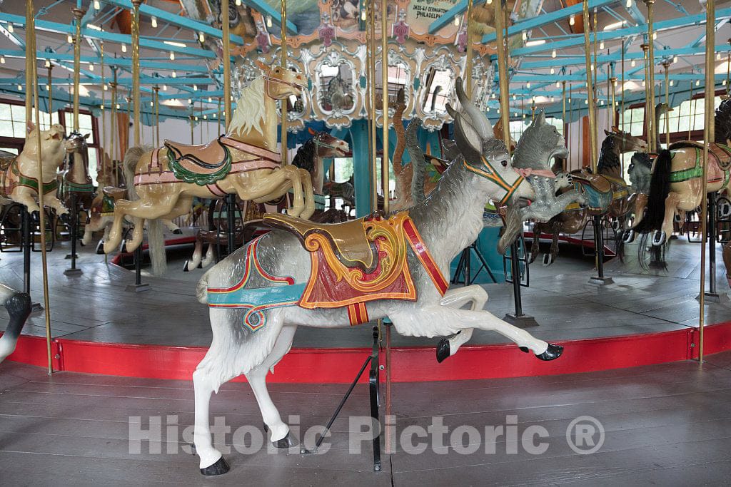 Photo- The Pullen Park Carousel in The Civic Park of The Same Name in ...