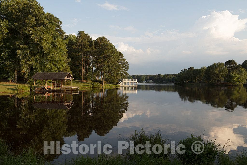 Photo- View of Bunn Lake, near Zebulon, North Carolina 2 Fine Art Phot ...