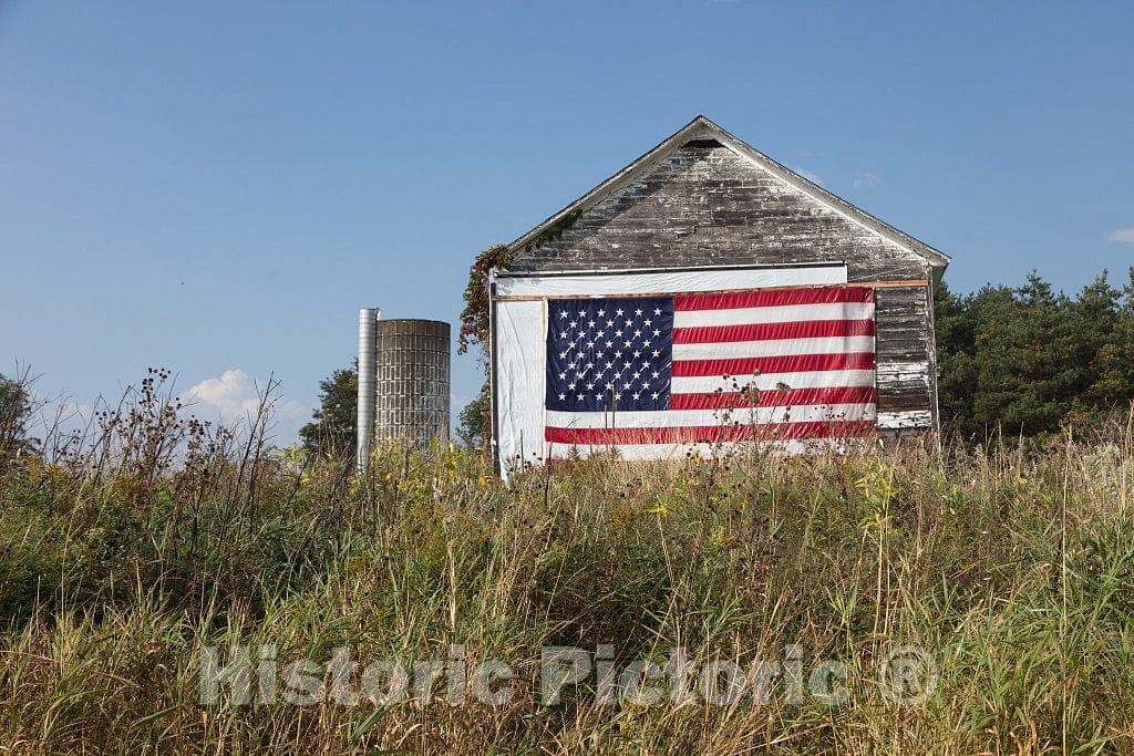 American Flag Barn