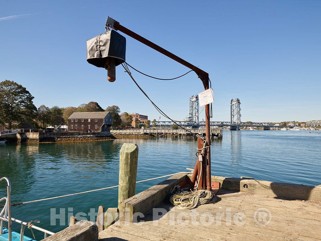 Photo- Old boom on the Portsmouth, New Hampshire, docks 2 Fine Art Pho ...