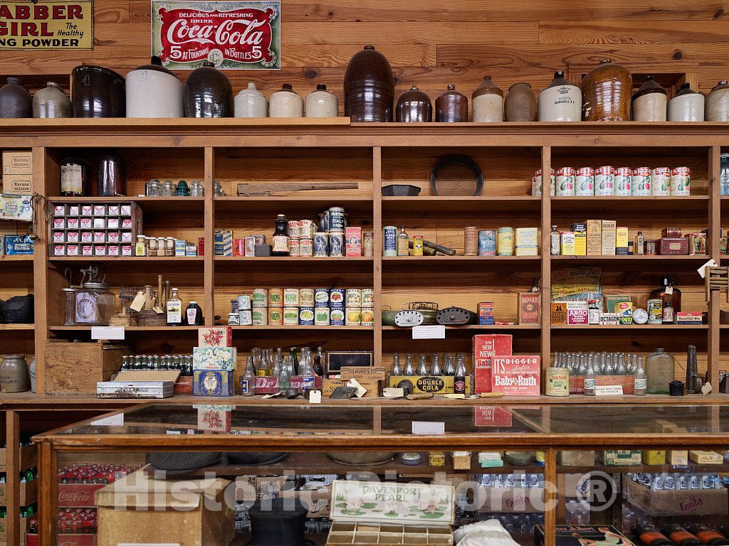 Photo- Interior of The General Store, a Replica of a 1920s General-Mer ...