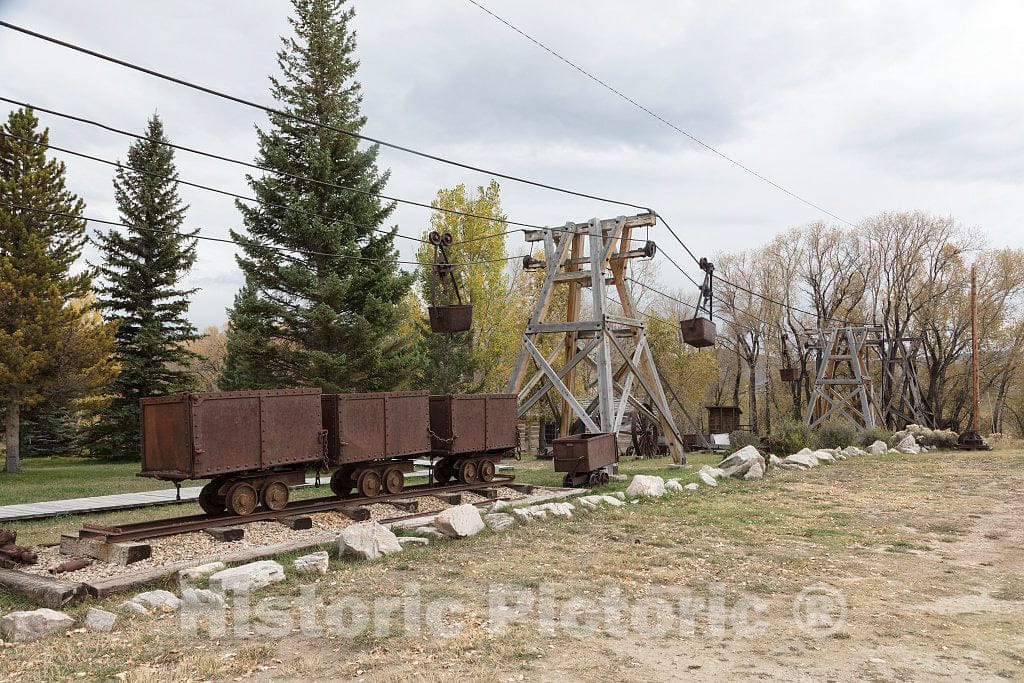 Photo - Ore Cars are displayed at The Encampment Museum in The Little ...