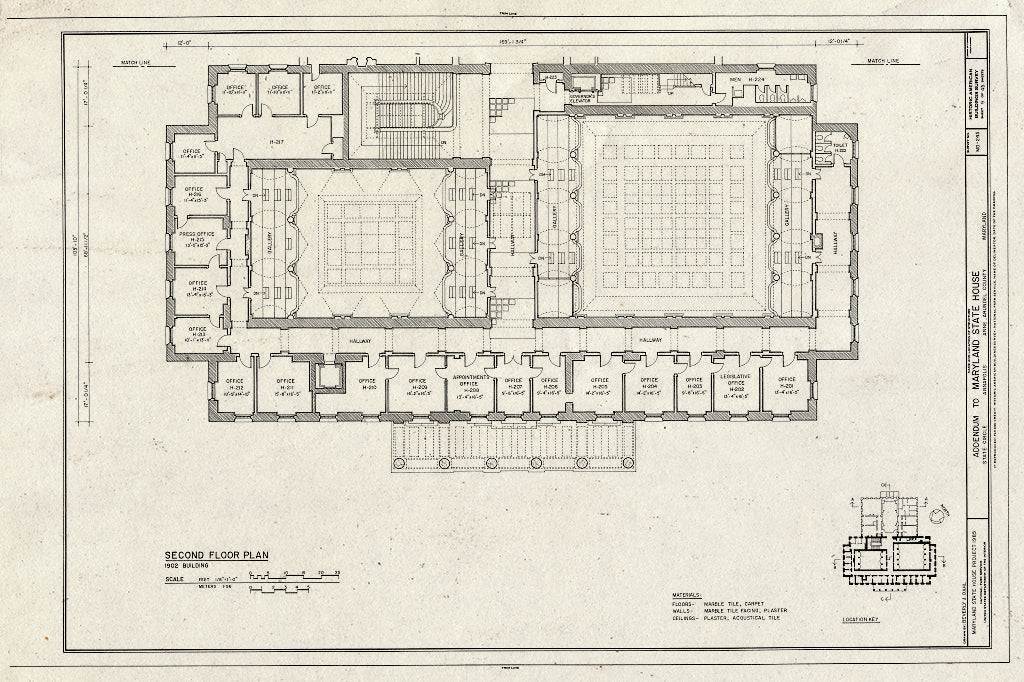 Blueprint HABS MD,2-Anna,4- (Sheet 9 of 45) - Maryland State House, St ...