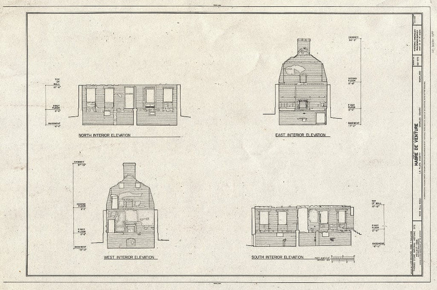 Blueprint HABS MD,9-Porto.V,3- (Sheet 13 of 14) - Habre de Venture, Ro ...