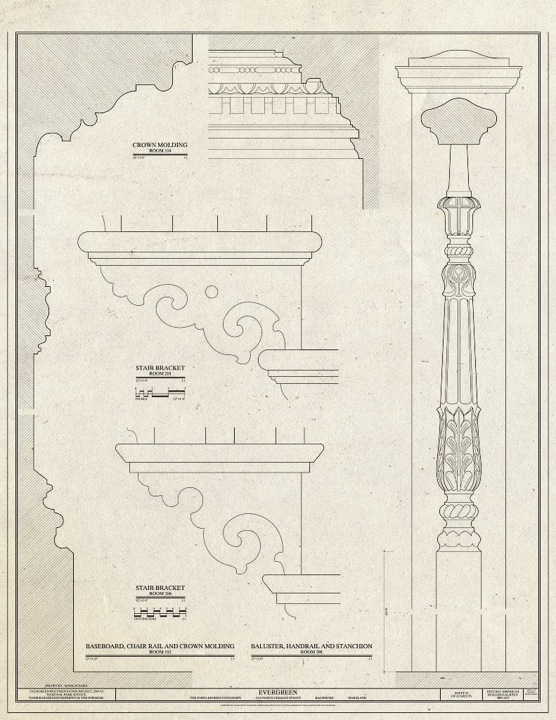 Blueprint Star Brackets and Crown Molding - Evergreen, 4545 North Char ...