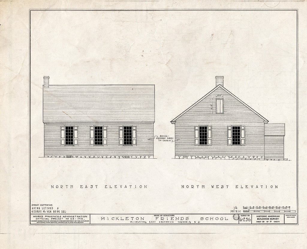 Historic Pictoric : Blueprint HABS NJ,8-Mick,2- (Sheet 3 of 5 ...