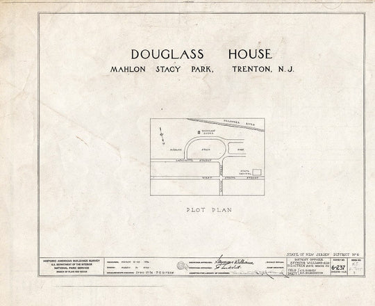 Historic Pictoric : Blueprint HABS NJ,11-Tret,8- (Sheet 0 of 5 ...