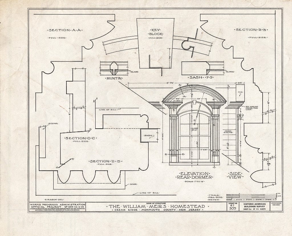 Historic Pictoric : Blueprint HABS NJ,13-CREM.V,1- (Sheet 30 of 33 ...