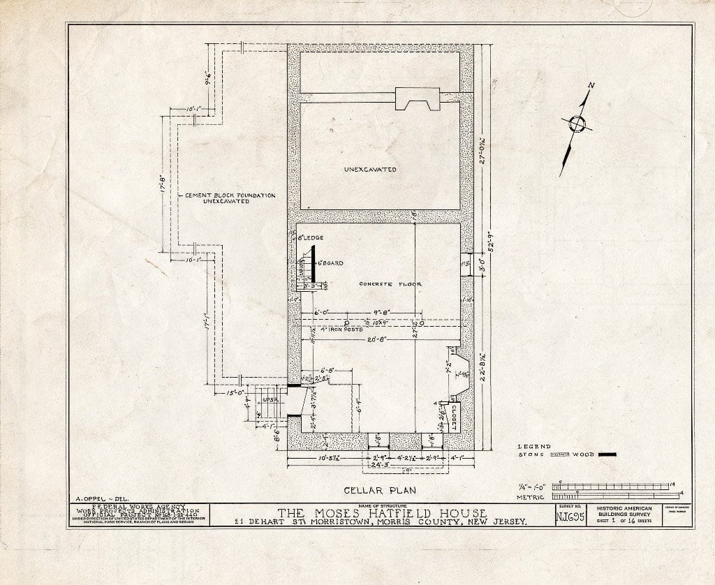 Historic Pictoric : Blueprint HABS NJ,14-MORTO,11- (Sheet 1 of 16 ...