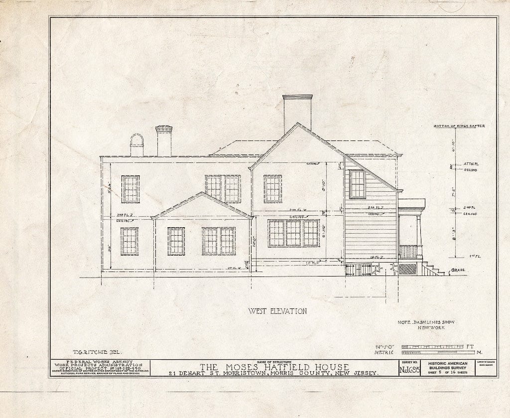 Historic Pictoric : Blueprint HABS NJ,14-MORTO,11- (Sheet 5 of 16 ...