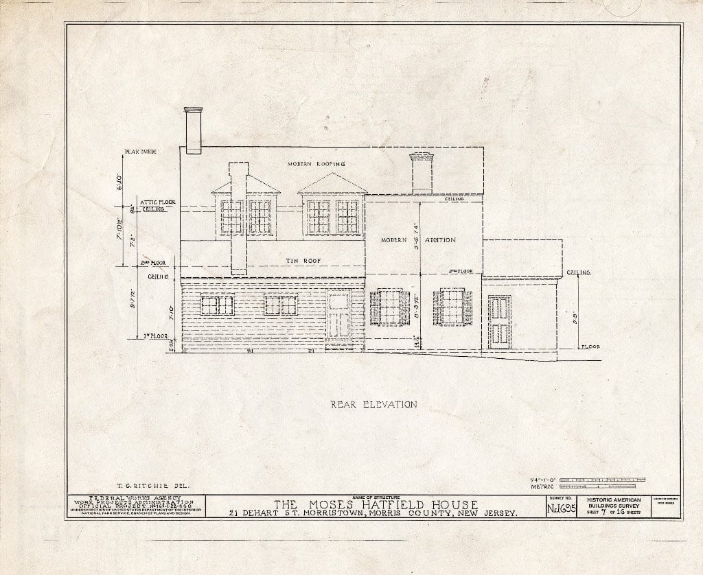 Historic Pictoric : Blueprint HABS NJ,14-MORTO,11- (Sheet 7 of 16 ...