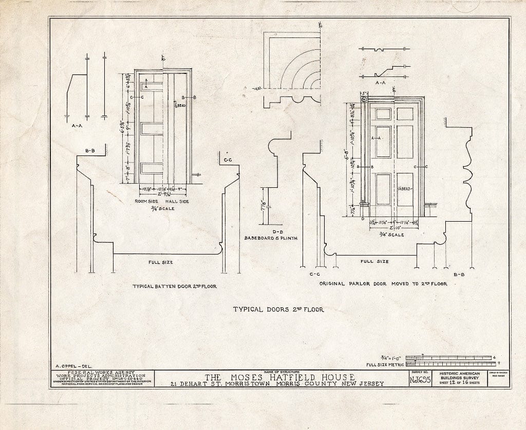 Historic Pictoric : Blueprint HABS NJ,14-MORTO,11- (Sheet 12 of 16 ...