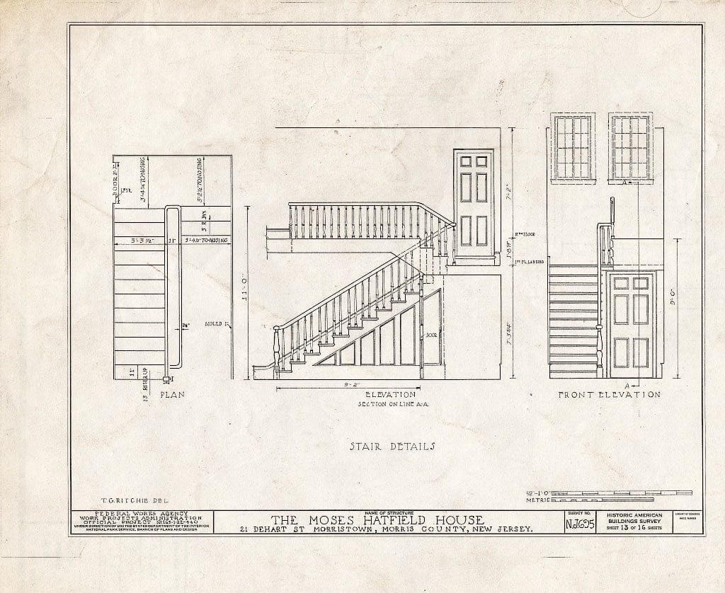 Historic Pictoric : Blueprint HABS NJ,14-MORTO,11- (Sheet 13 of 16 ...
