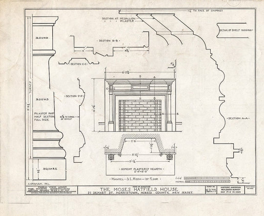 Historic Pictoric : Blueprint HABS NJ,14-MORTO,11- (Sheet 15 of 16 ...