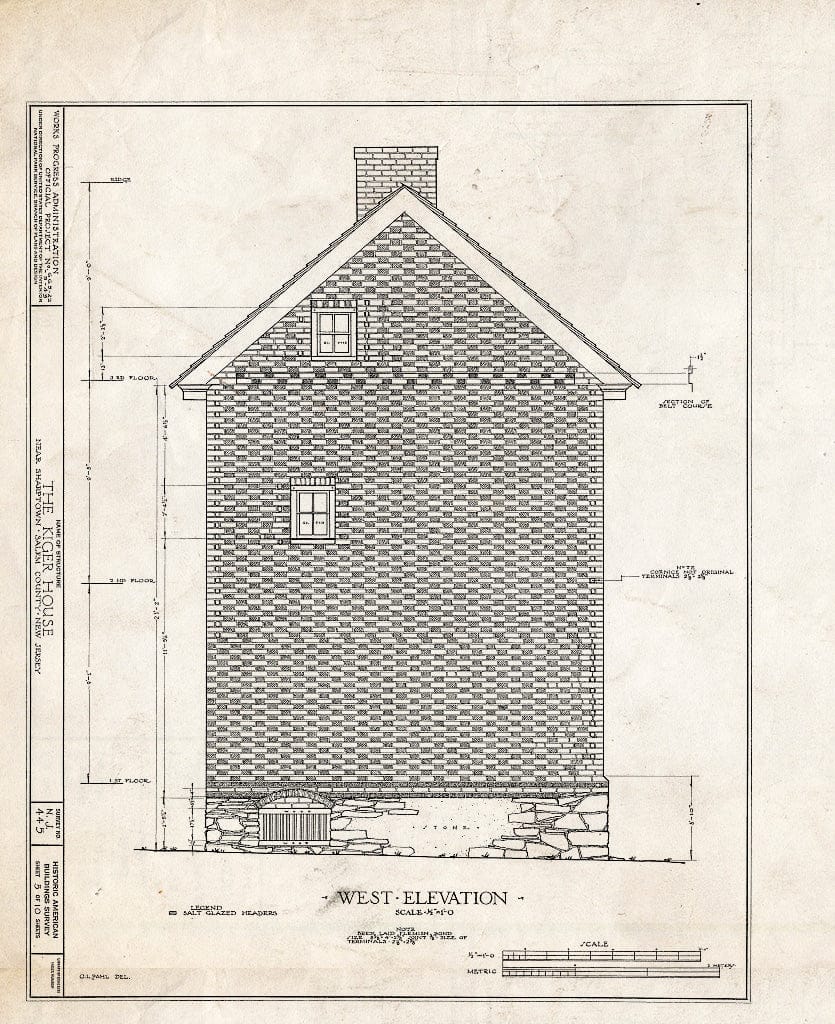 Historic Pictoric : Blueprint HABS NJ,17-Sharp.V,1- (Sheet 5 of 10 ...