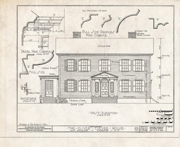 Historic Pictoric : Blueprint HABS NY,28-Roch,4- (Sheet 3 of 9 ...