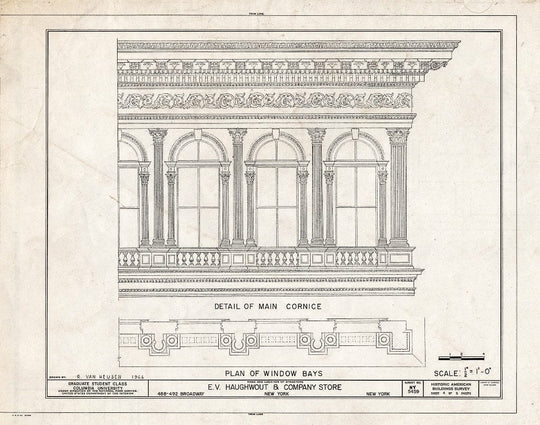Historic Pictoric : Blueprint HABS NY,31-NEYO,70- (Sheet 4 of 5) - E. V ...